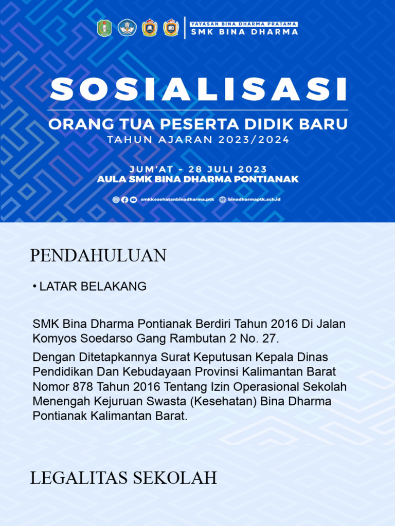 Materi Sosialisasi Ortu 2023-2024 | PDF