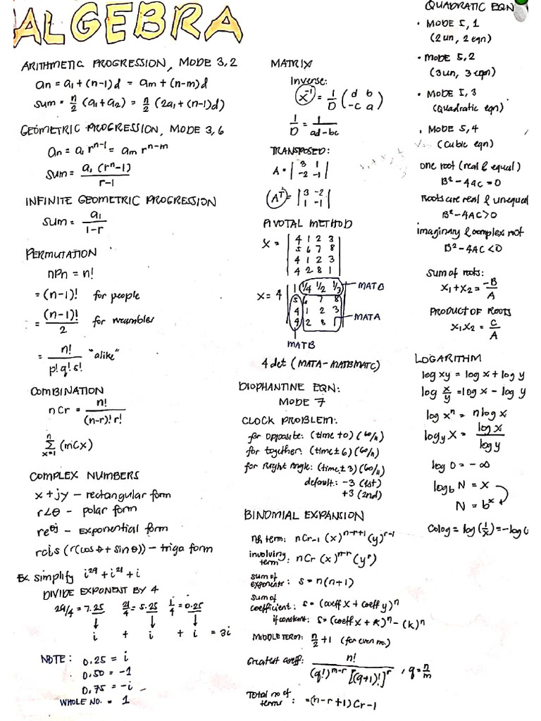 Compiled Formulas PIPE, MATH - MD | PDF