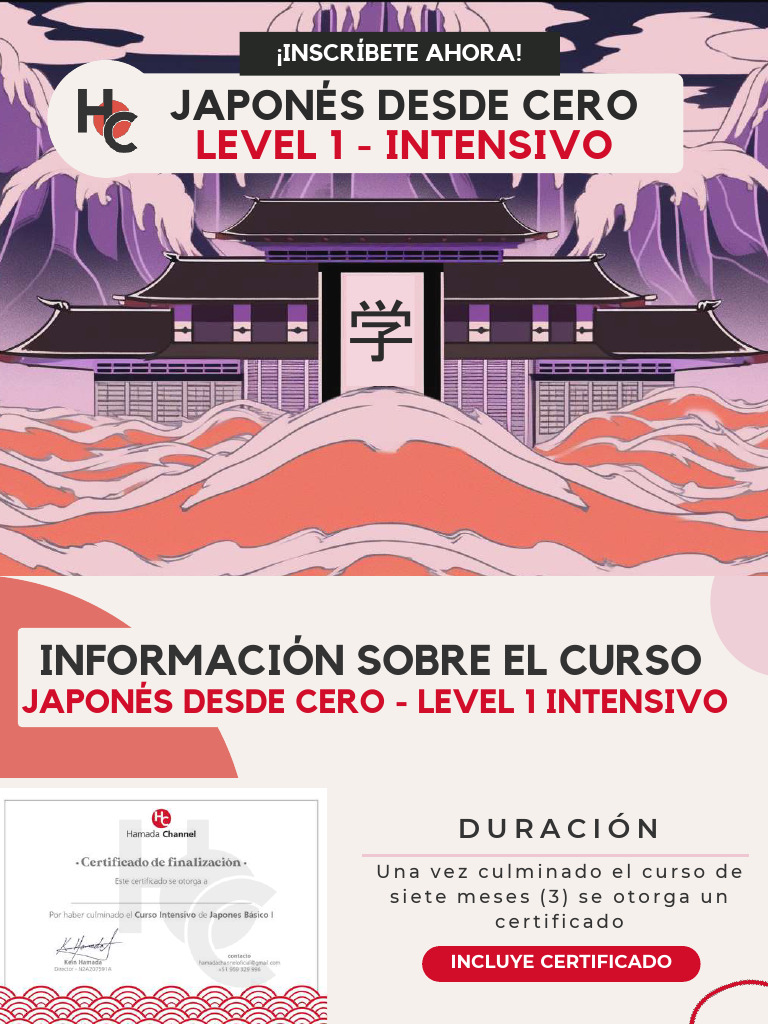 Curso Level 1 Intensivo Hamada Sensei | PDF
