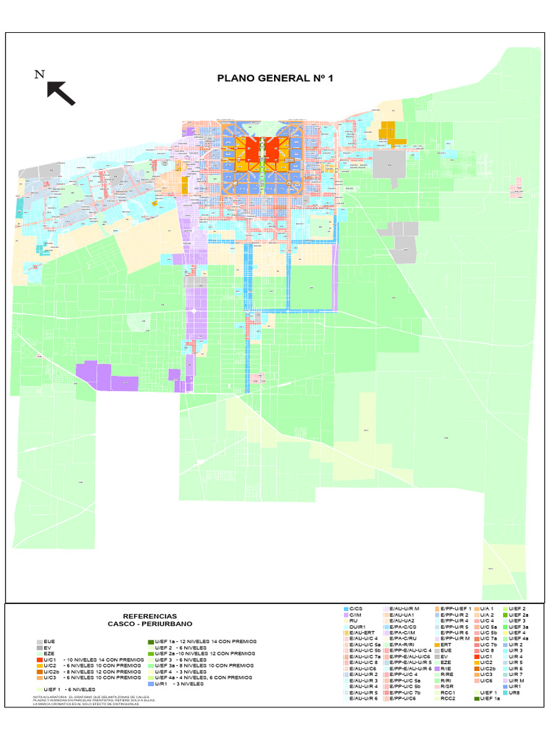 12.1 - Plano de Zonificación General La Plata - Ord 10703-10 | PDF