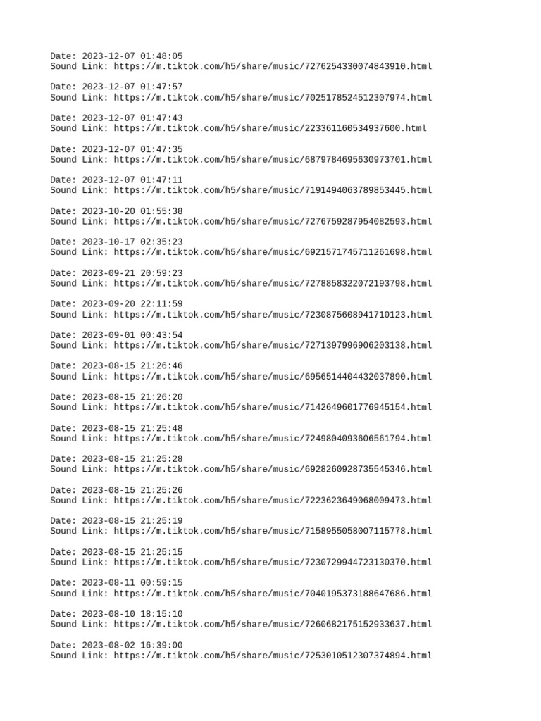 Favorite Sound | PDF