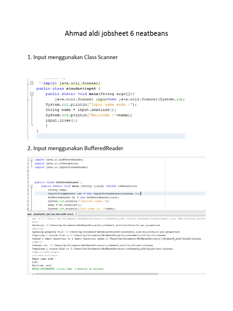 Ahmad Aldi - Jobsheet 6 Neatbeans | PDF