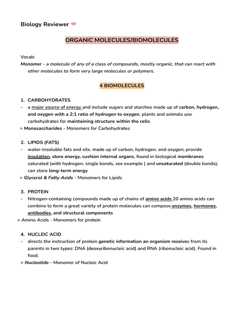 Biology Reviewer (1) - Compressed | PDF | Meiosis | Dominance (Genetics)