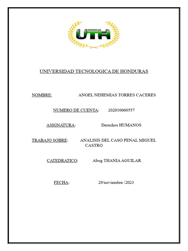 Caso Del Penal Miguel Castro Castro Es Considerado Un Hito Histórico en Latinoamérica en Relació ...