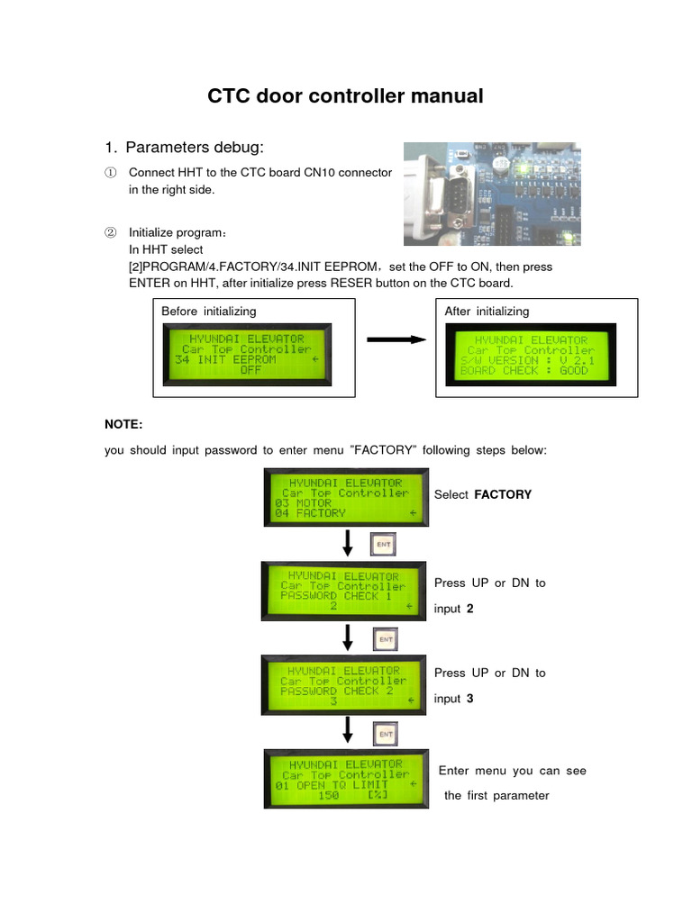 CTC Door Controller Manual WBVF | PDF | Computing | Electrical Engineering