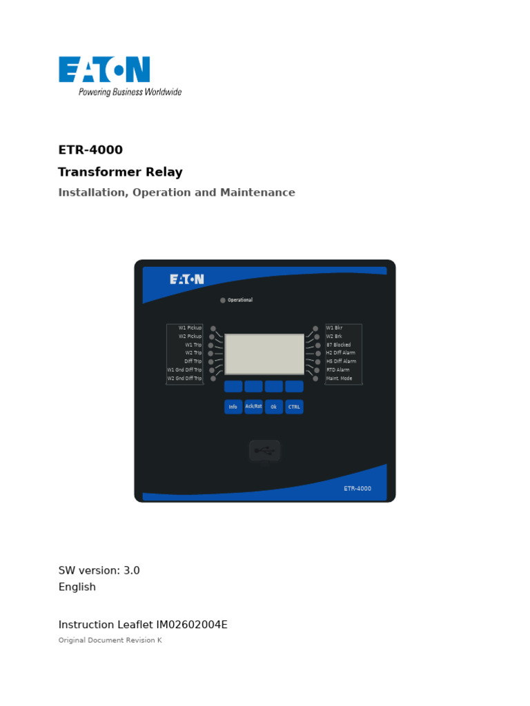 ETR-4000 Installation and Operation Guide | PDF | Parameter (Computer ...