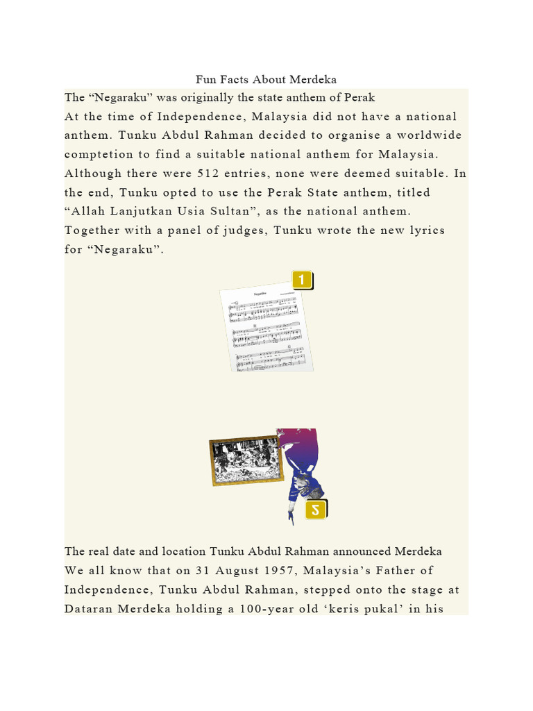 Fun Facts About Merdeka | PDF | Malaysia | Southeast Asia