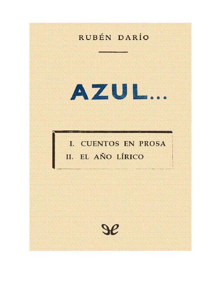 Azul Ruben Dario | PDF