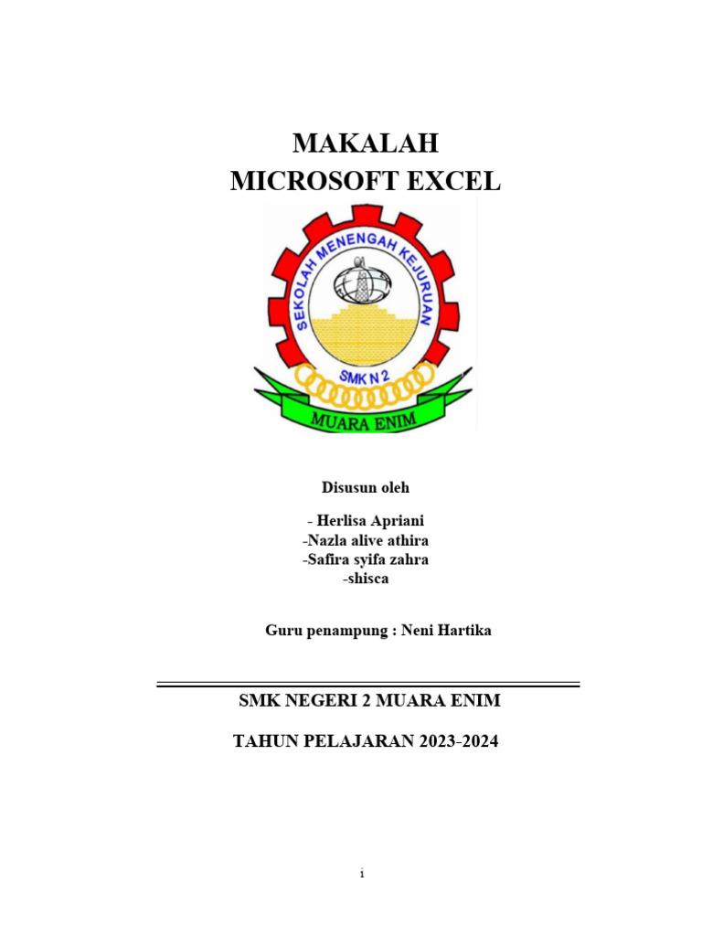 Tugas Adek MS Excel | PDF