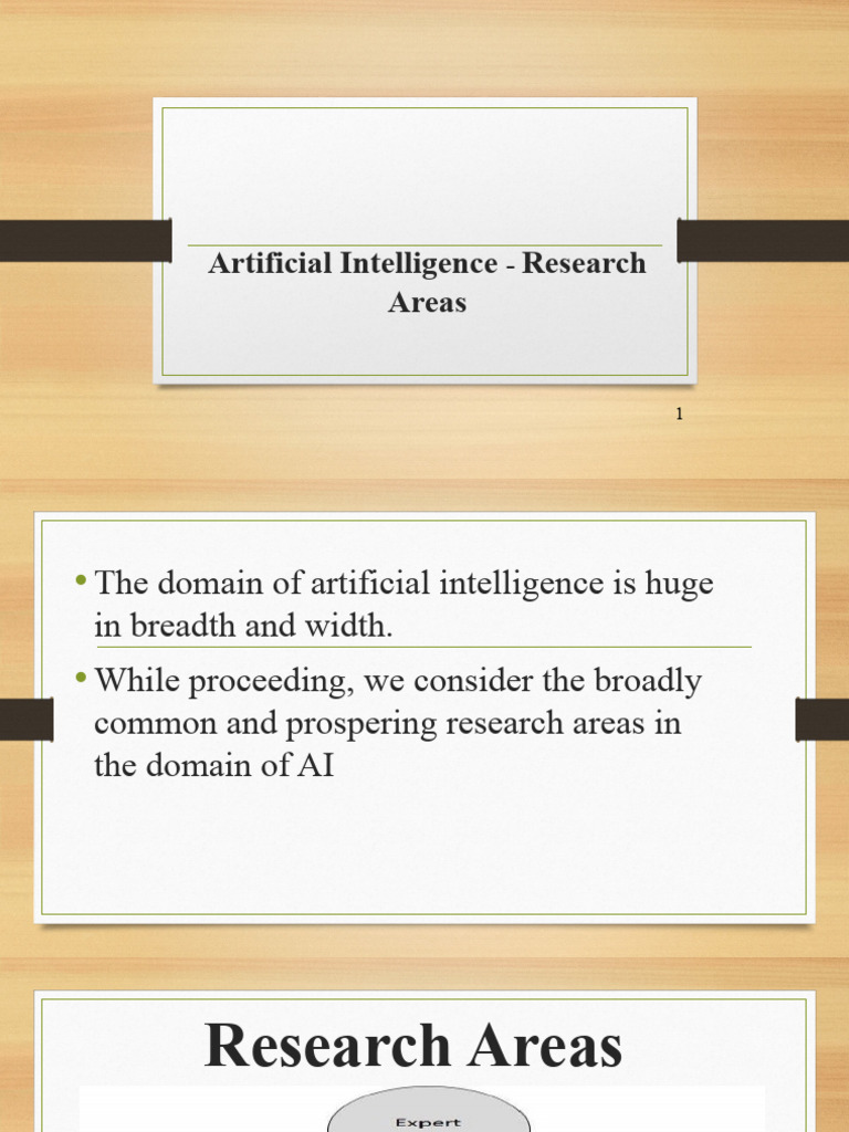 Lecture 2 Two Research Arears | PDF | Artificial Intelligence | Intelligence (AI) & Semantics