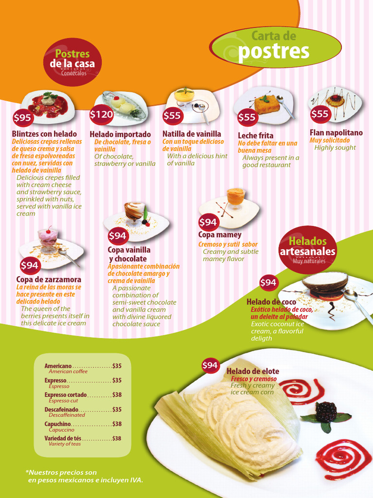 Postres QR | PDF | Postres | Alimentos