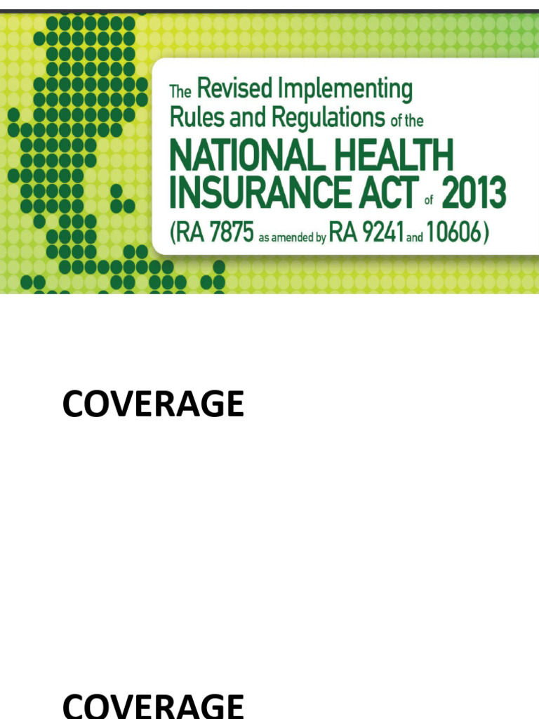 National Health Coverage Program Overview | PDF