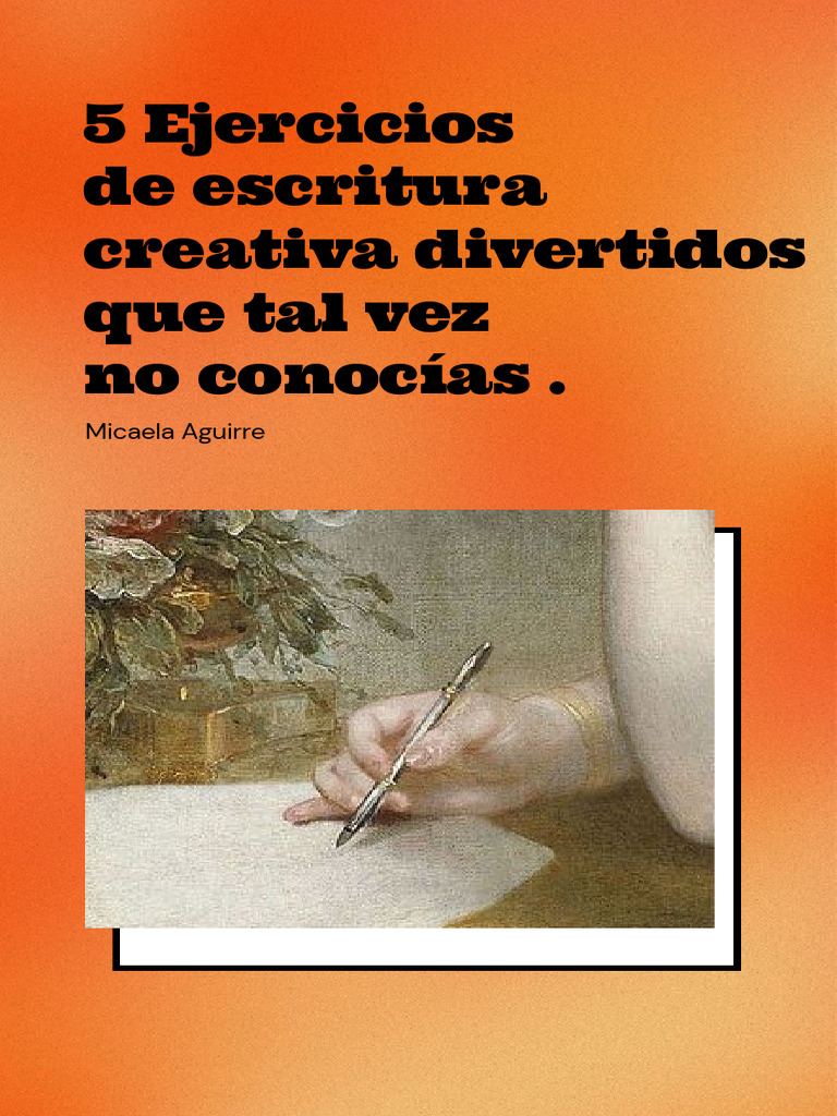 5 Ejercicios de Escritura Creativa | PDF | Haiku | Poesía
