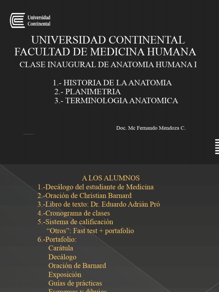 M S 1 Historia De La Anatomia Pdf