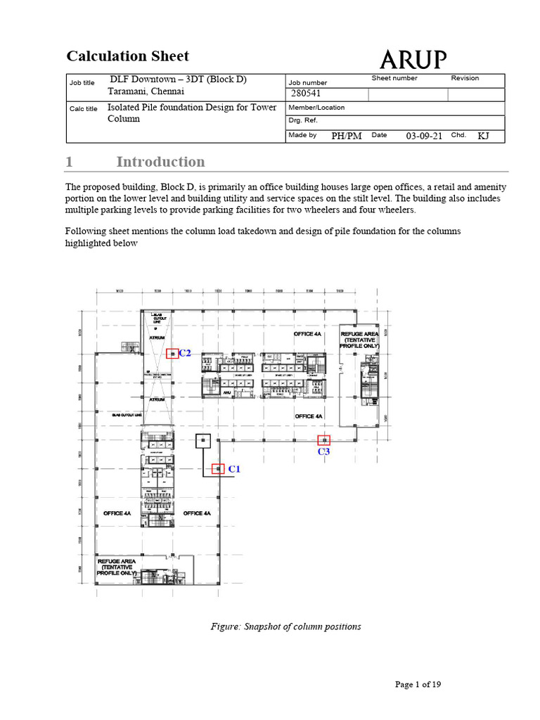 Isolated Pile Foundation Calc | PDF | Deep Foundation | Architectural ...