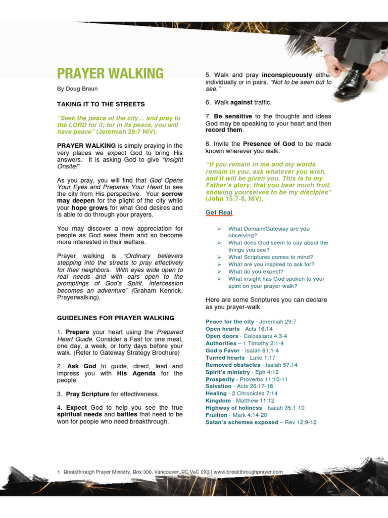 Prayer Walking | PDF | Religion & Spirituality