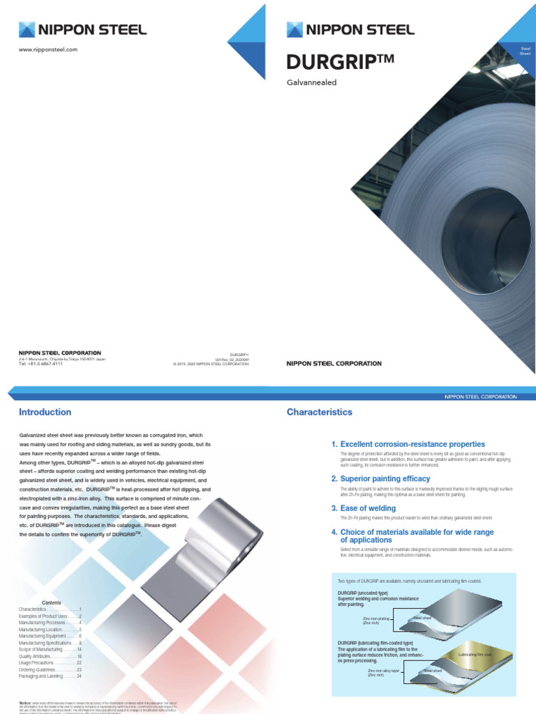 Nippon Steel | PDF | Rolling (Metalworking) | Steel