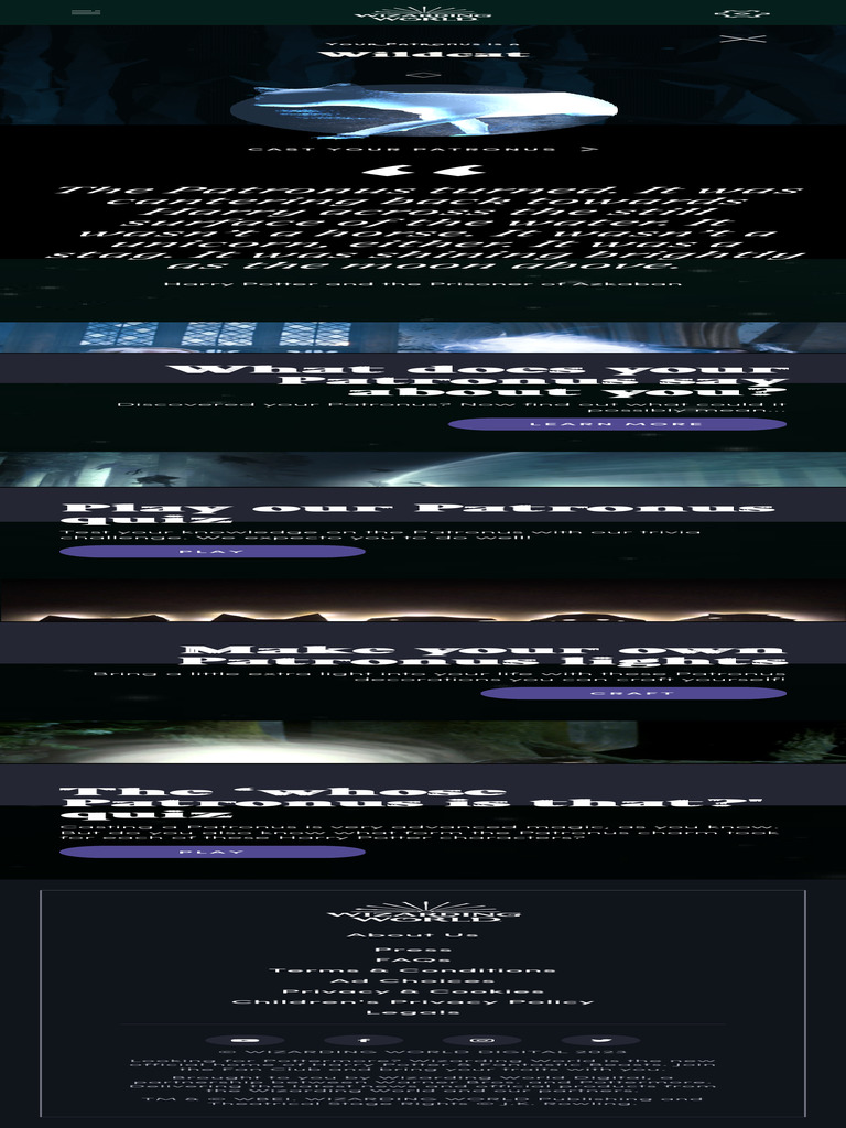 Wizarding World - Official Home of Harry Potter & Fantastic Beasts | PDF