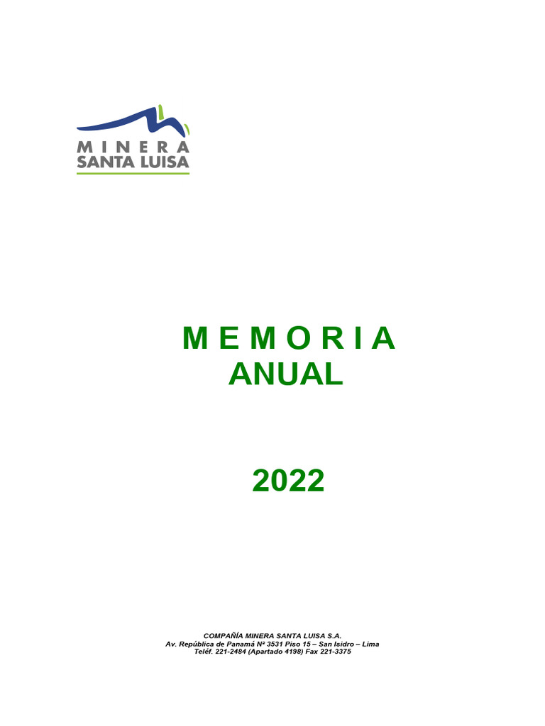Memoria Anual | PDF | Minería | Business