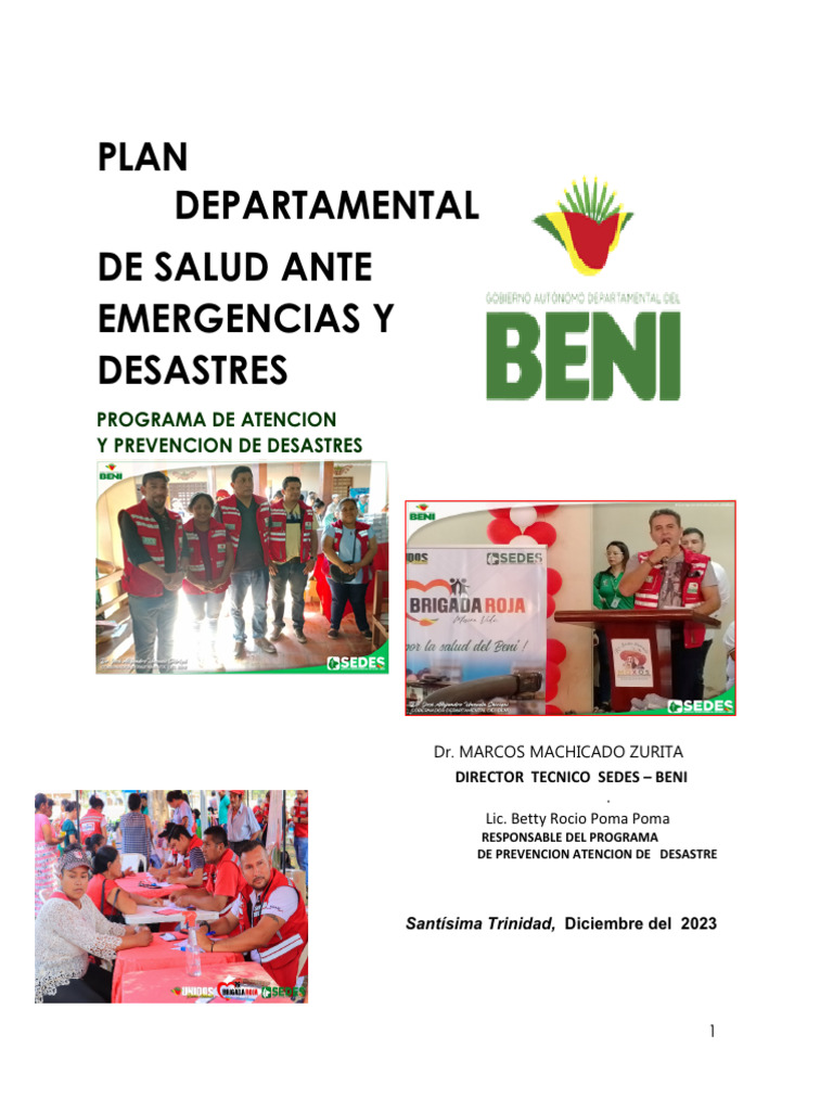 Plan de Emergecia Beni 2023 Ultimo Flash | PDF