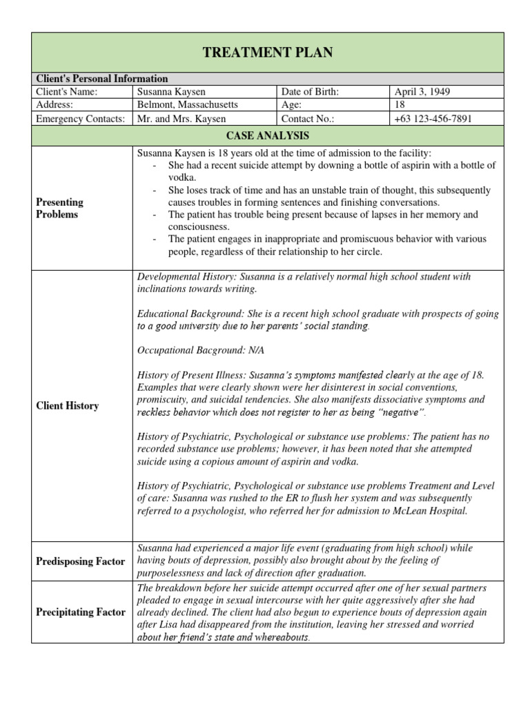 Case Conceptualization Sample Pdf Psychotherapy Causes Of Death