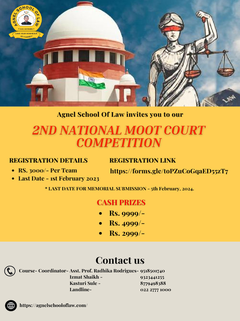 2nd NATIONAL MOOT COURT COMPETITION | PDF