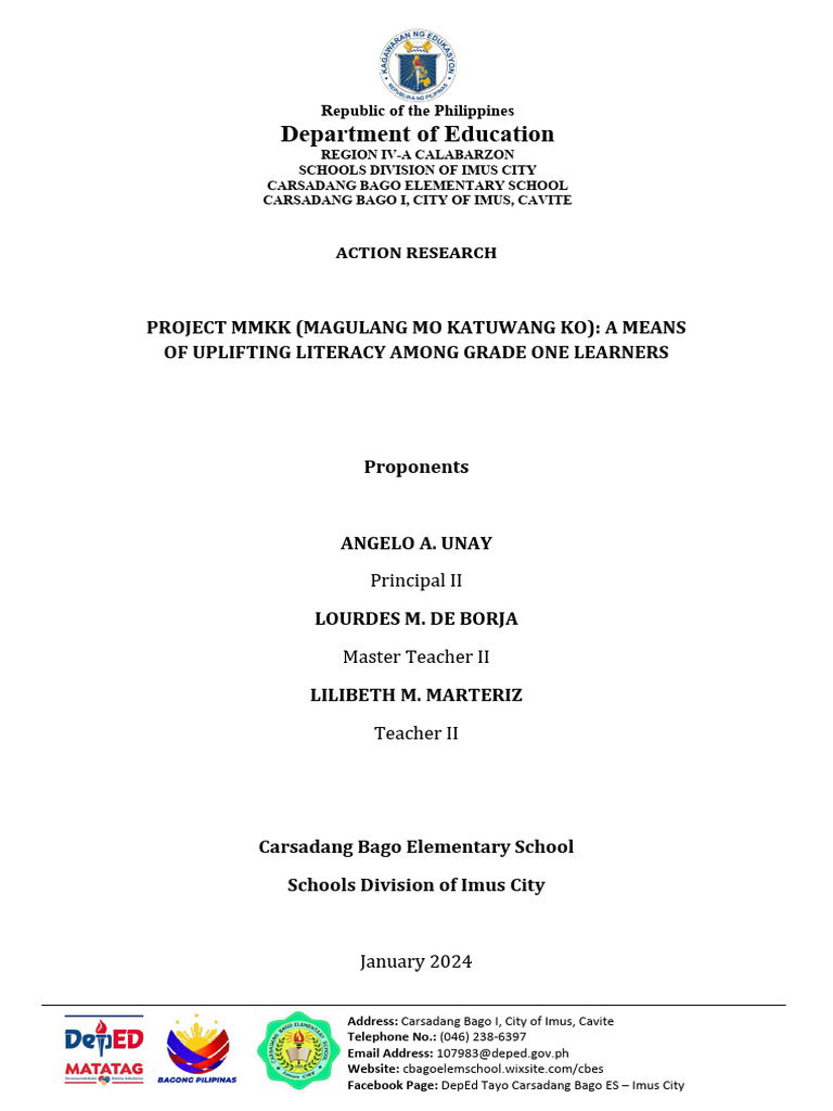 Project MMKK - BERF Complete | PDF