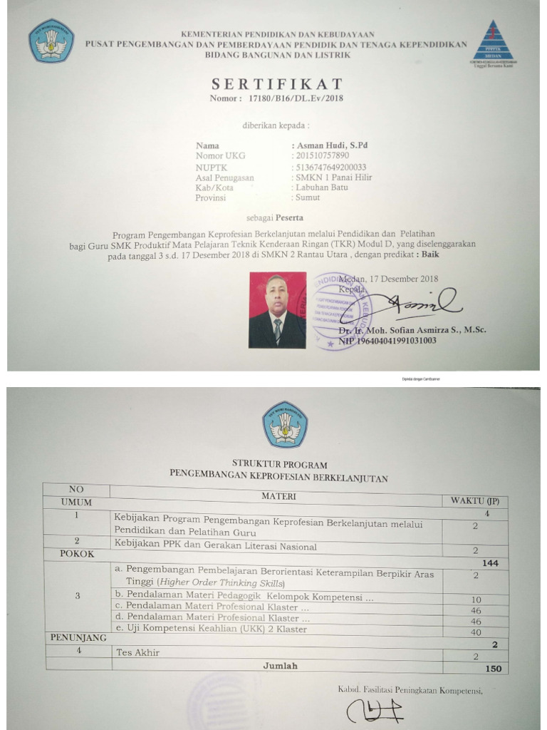 3.sertifikat Kompetensi TKR | PDF