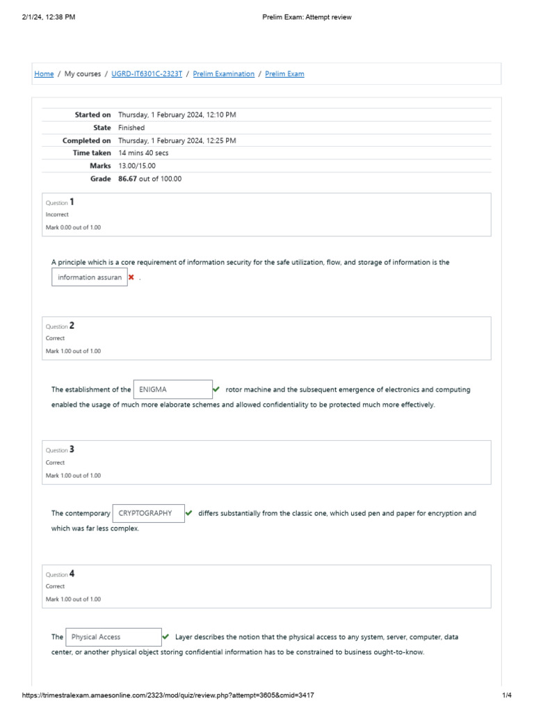 IAS 2 Prelim | PDF | Information Security | Security