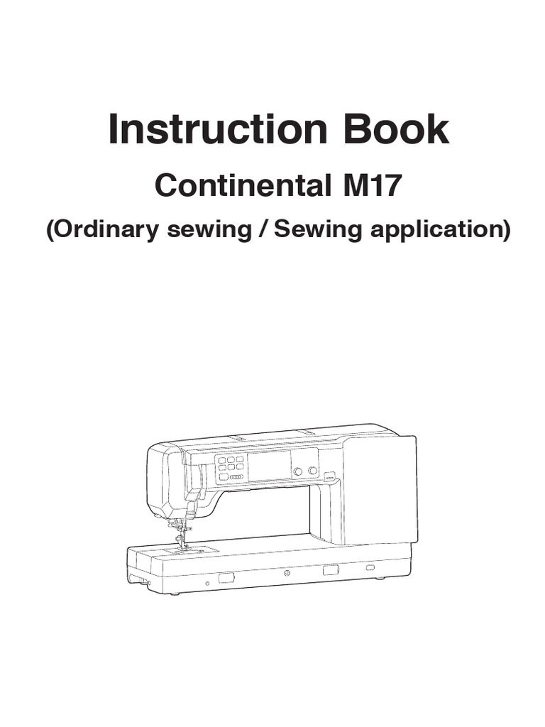 Janome Manual - CM17 | PDF | Sewing Machine | Sewing