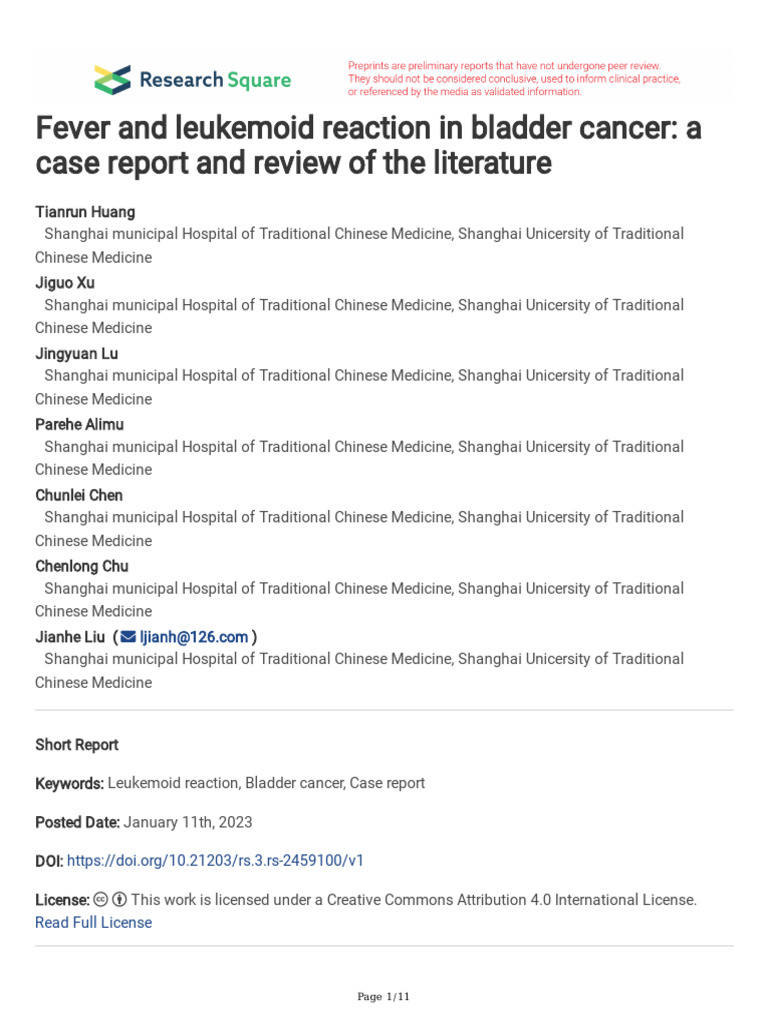 BVBV | PDF | Cancer | White Blood Cell