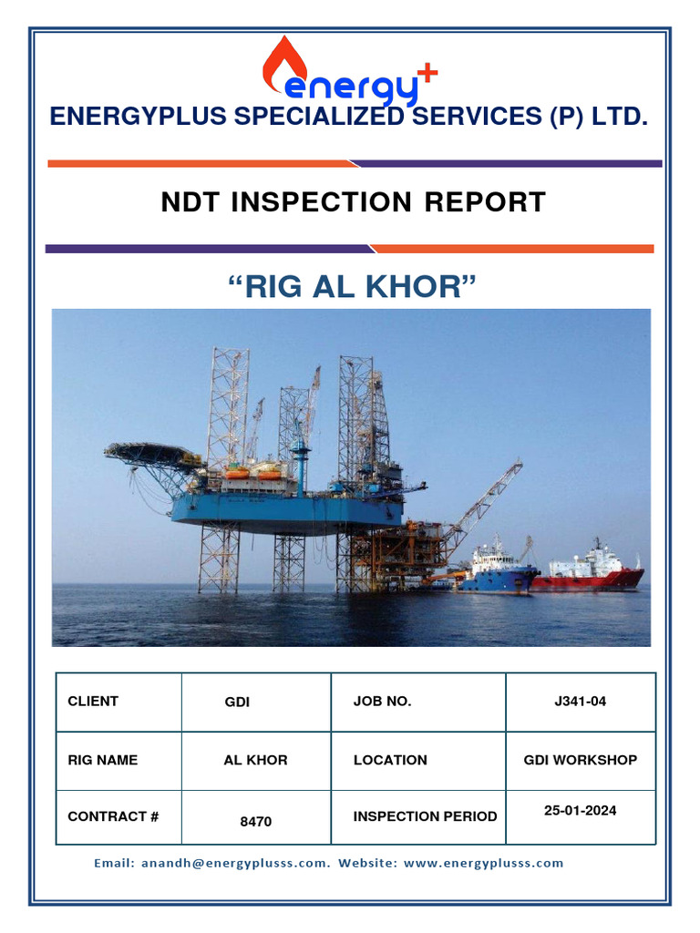 NDT Magnetic Particle Inspection Report | PDF | Nondestructive Testing ...