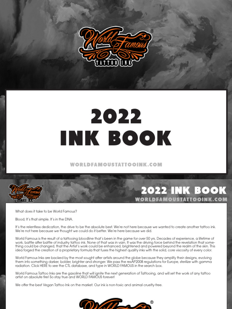 Colores World Famous Ink 2022 | PDF | Peach | Black