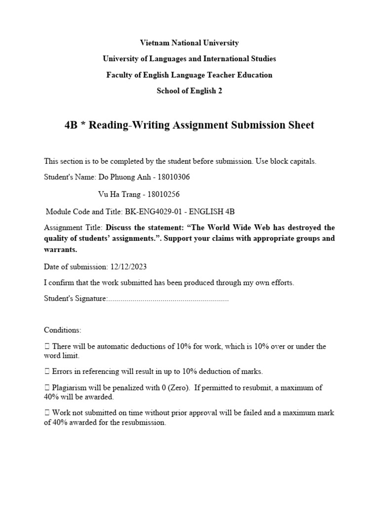 4B.1 Writing Assignment | PDF