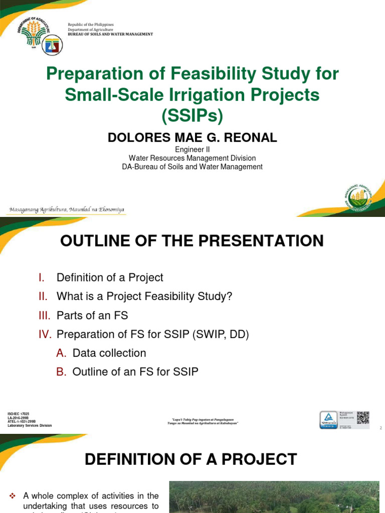Feasibility Study for Irrigation Projects | PDF | Environmental Impact ...