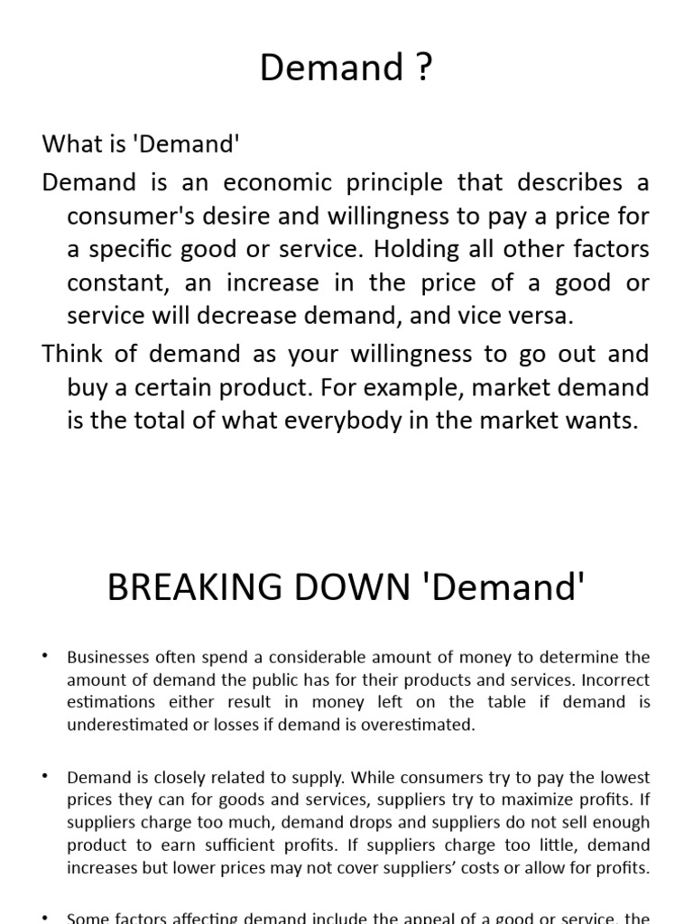 Demand | PDF | Demand | Demand Curve