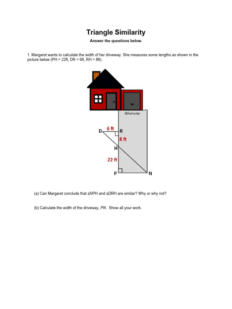 Triangle Similarity | PDF