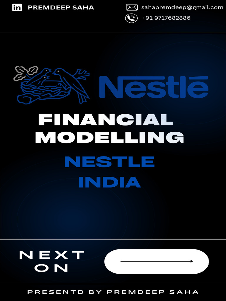 Nestle India - Financial Model-1 | PDF | Cost Of Capital | Balance Sheet