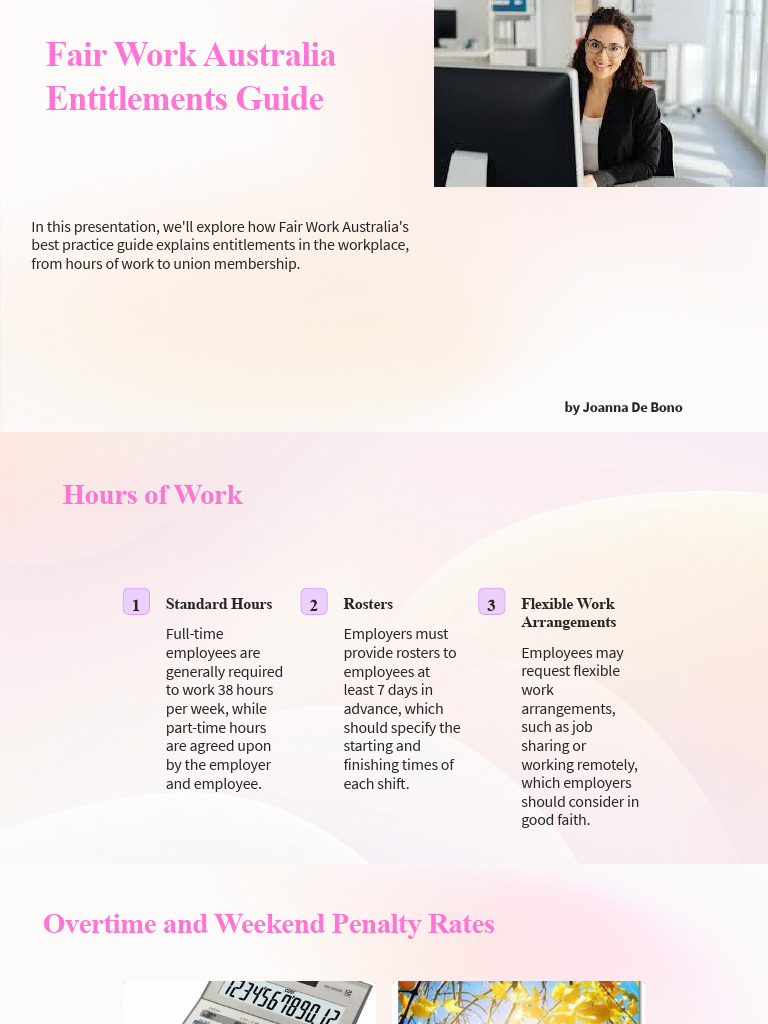 Fair Work Australia Entitlements Guide | PDF | Employment | Workweek ...