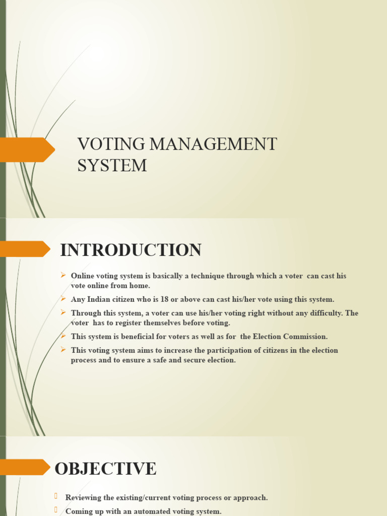 Voting Management System | PDF