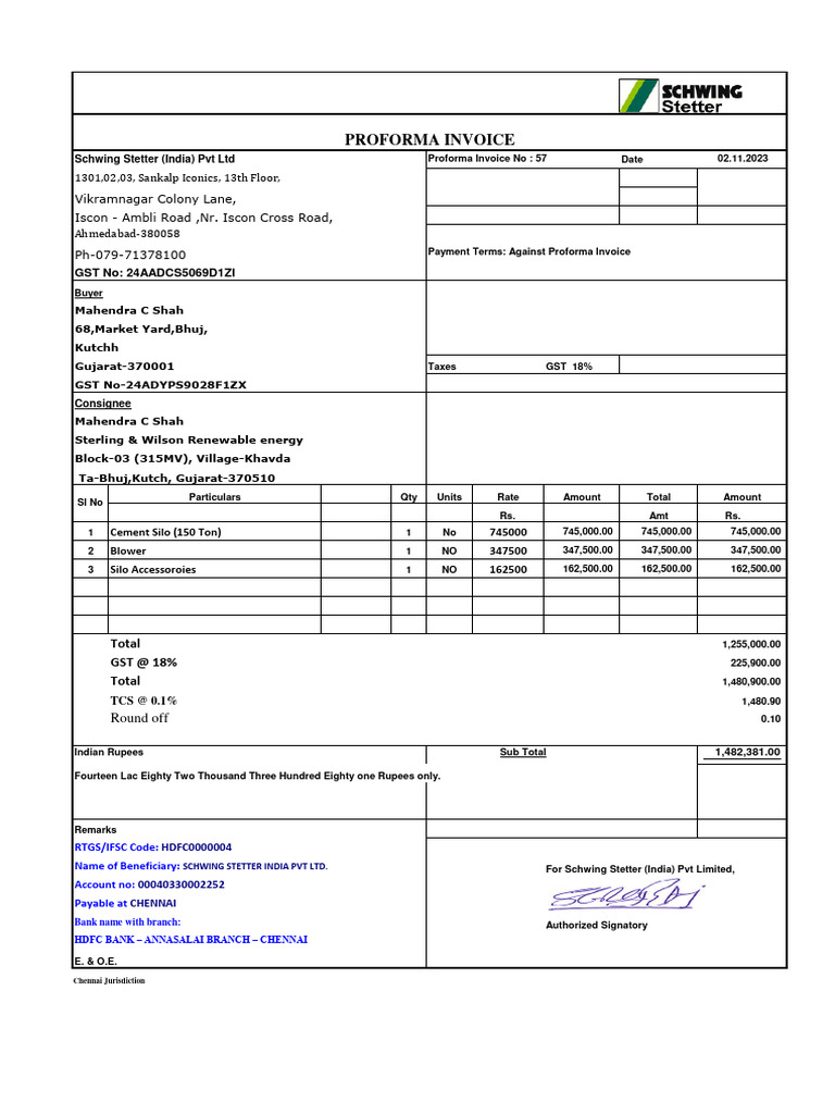 Proforma Invoice | PDF | Invoice | Government Finances