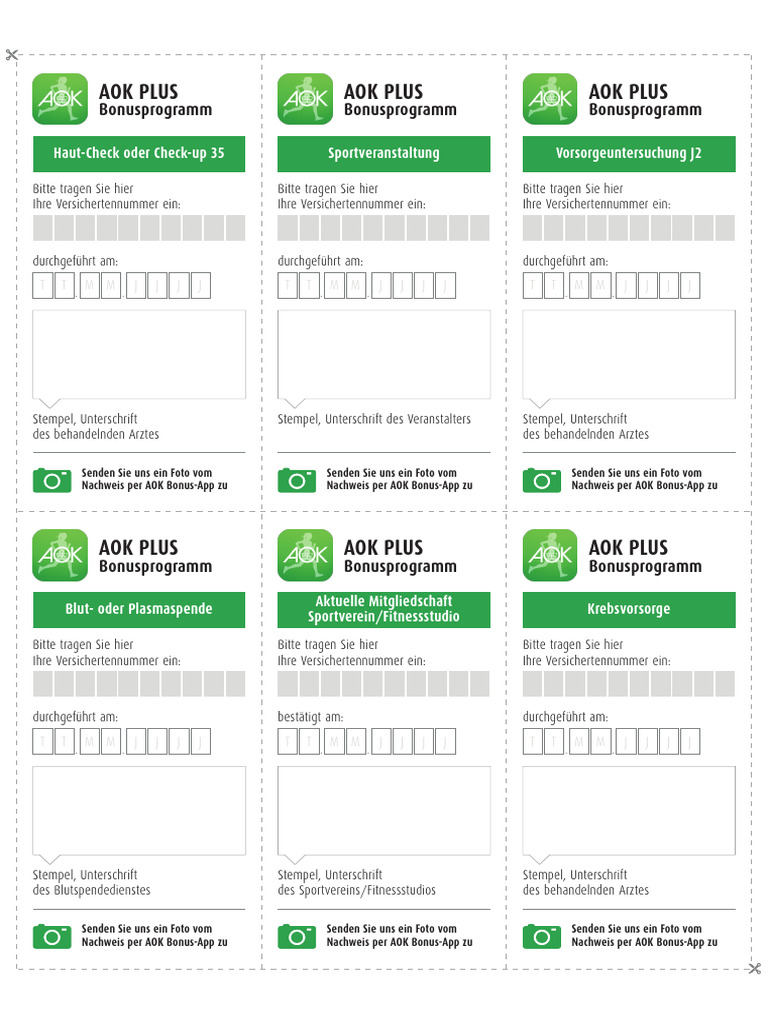 AOK Bonus Programm | PDF