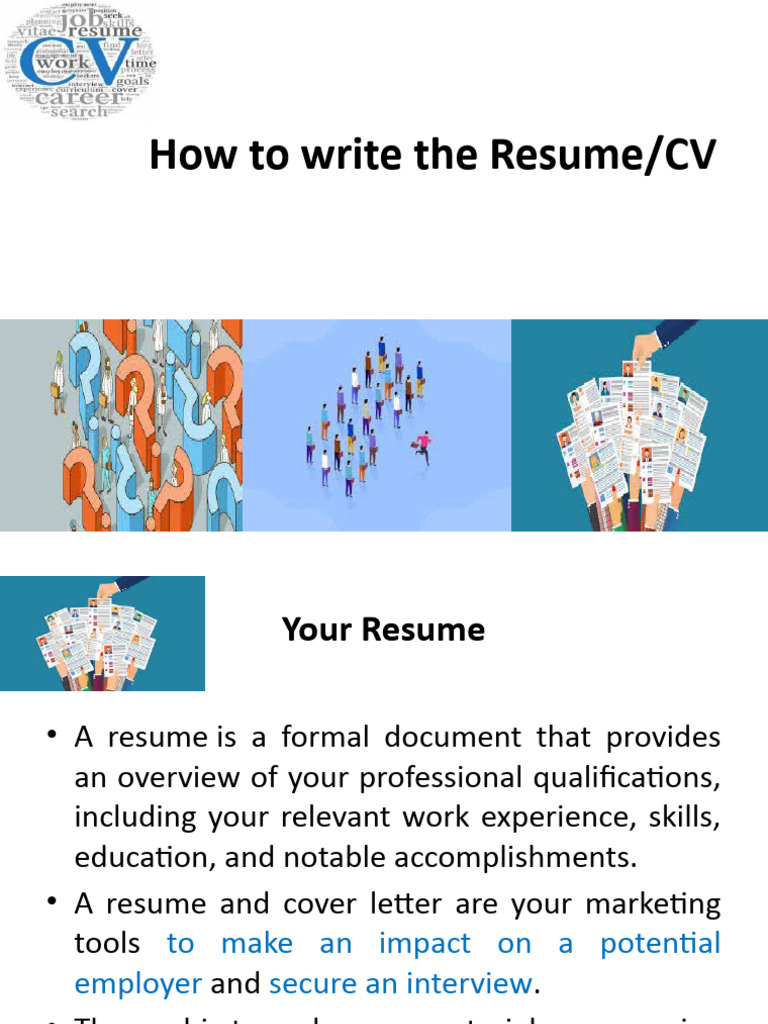 How To Write The ResumeCV | PDF | Résumé