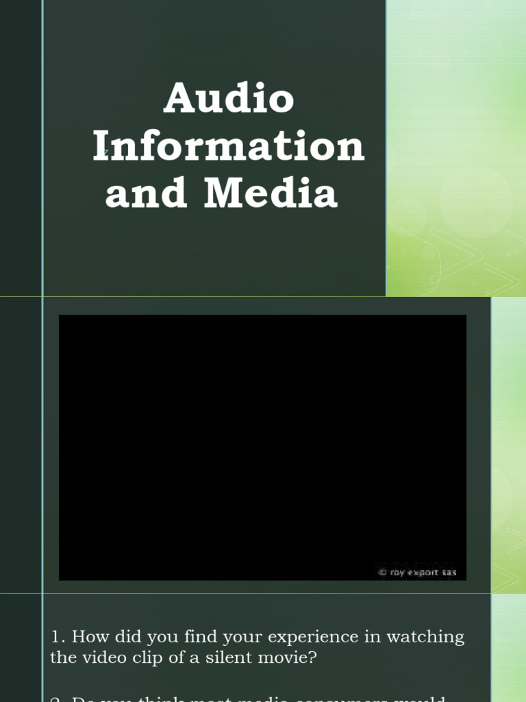 Media & Information - Module 12 | PDF