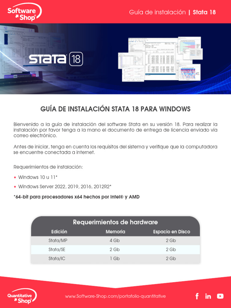 Guia Intalación Stata18 Windows | PDF | Archivo de computadora ...