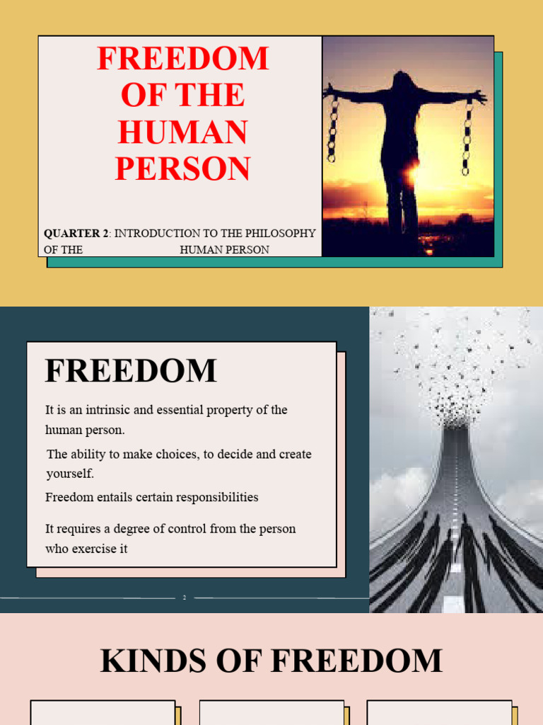 Freedom of The Human Person | PDF | Society | Free Will