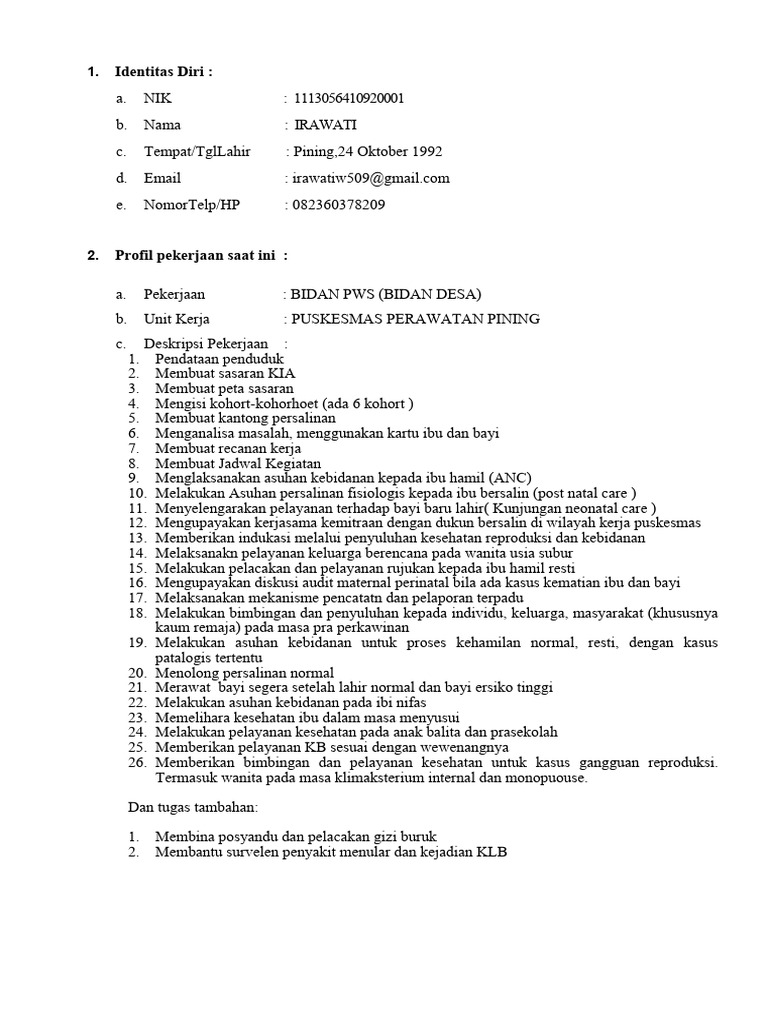 Surat Pengalaman Kerja | PDF