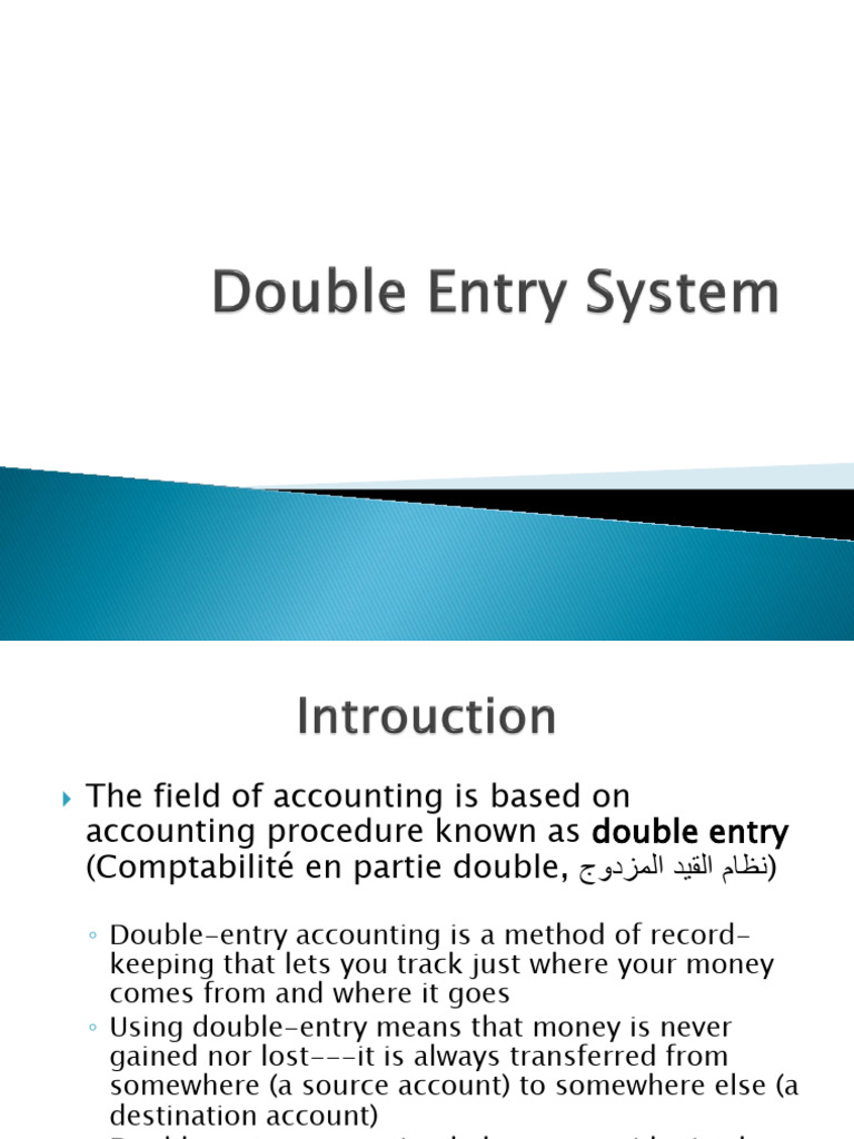 Double Entry System | PDF | Debits And Credits | Expense