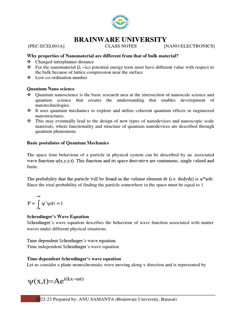 PEC-ECEL601A - Module I - Part I | PDF