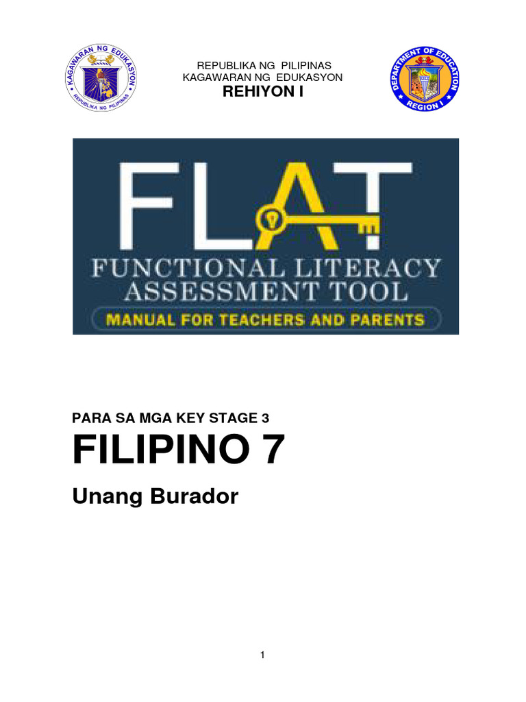 G7 - Flat Filipino No Key Answers | PDF